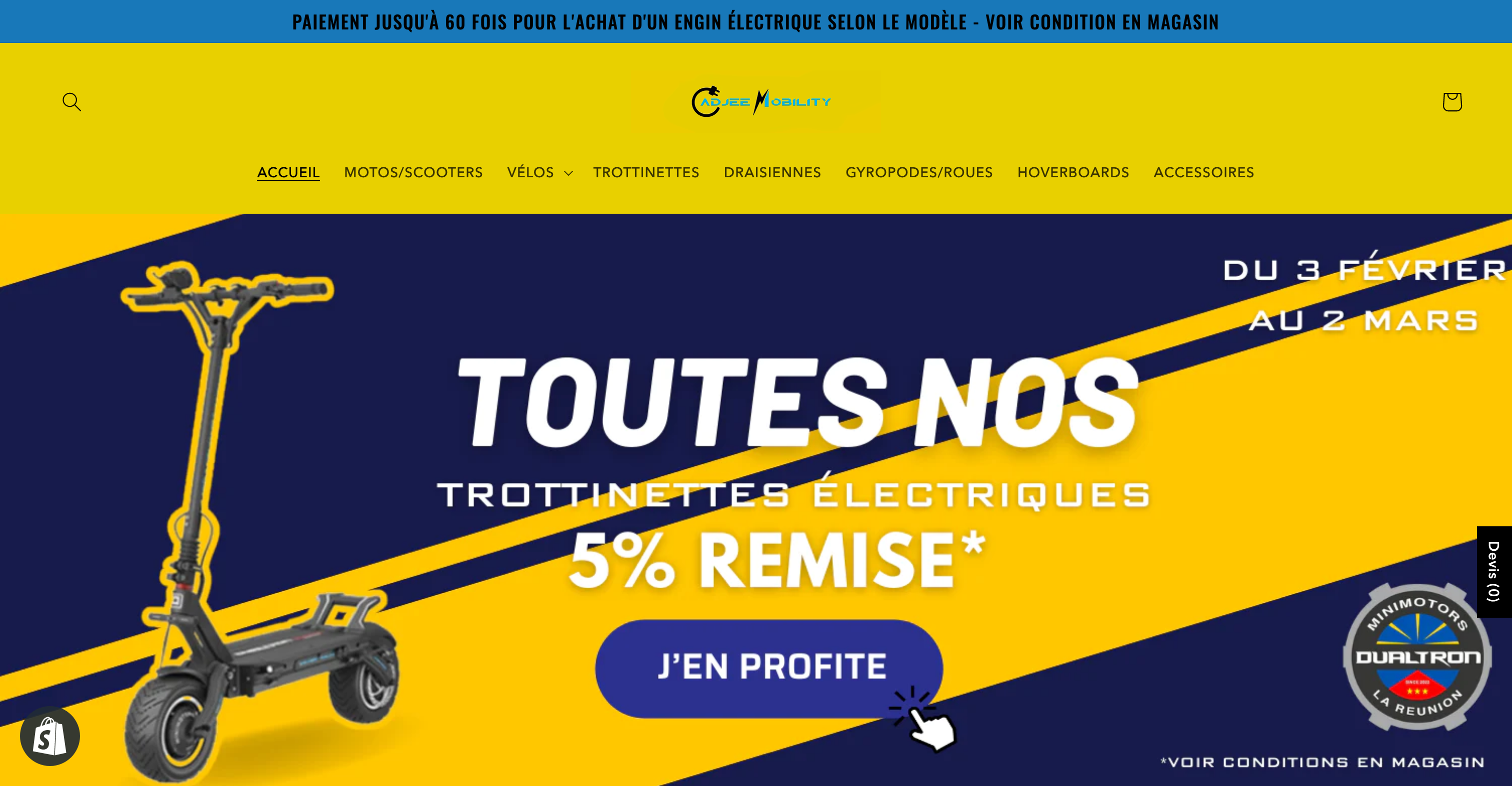 Cadjee Mobility - Le plus grand choix de mobilité à la réunion